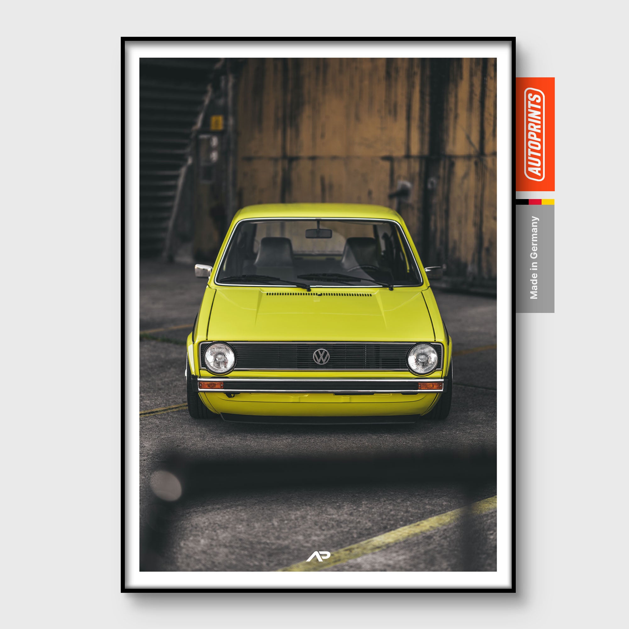 "VW Golf 1 Front" AUTOPRINTS art print