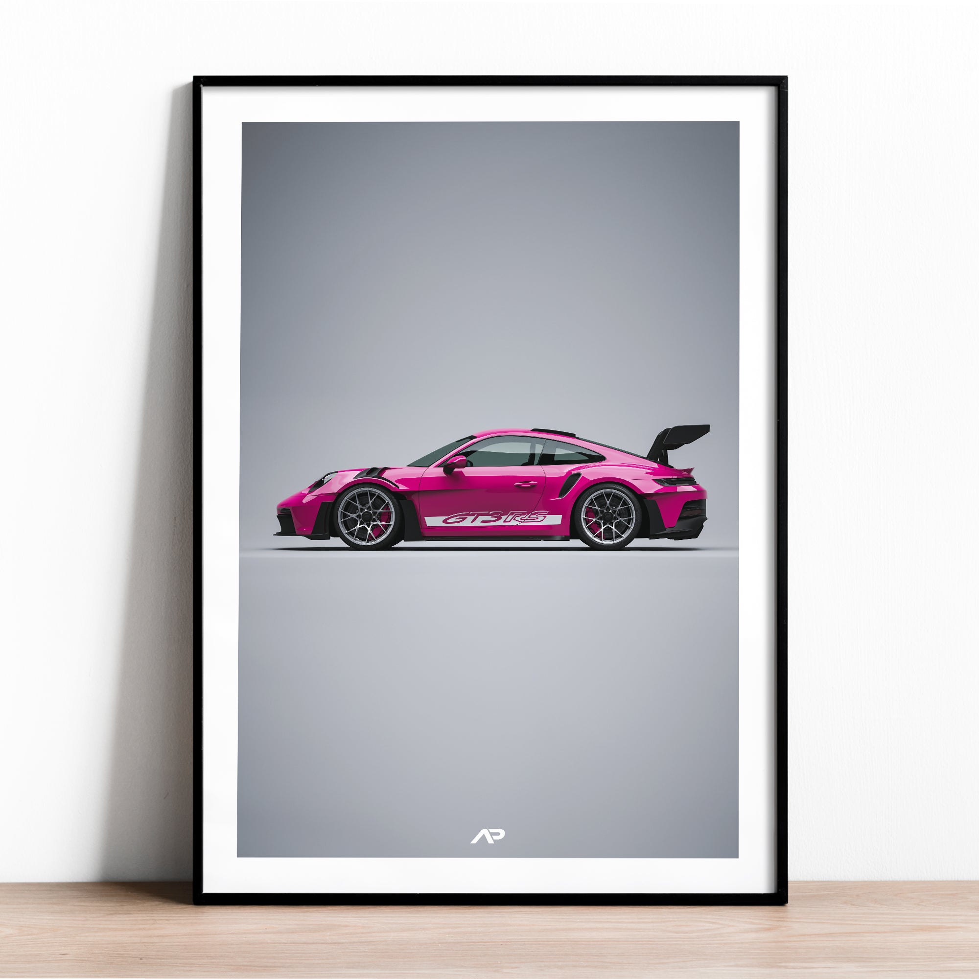 "Porsche 911 992 GT3RS Ruby Red" Autoprints Kunstdruck