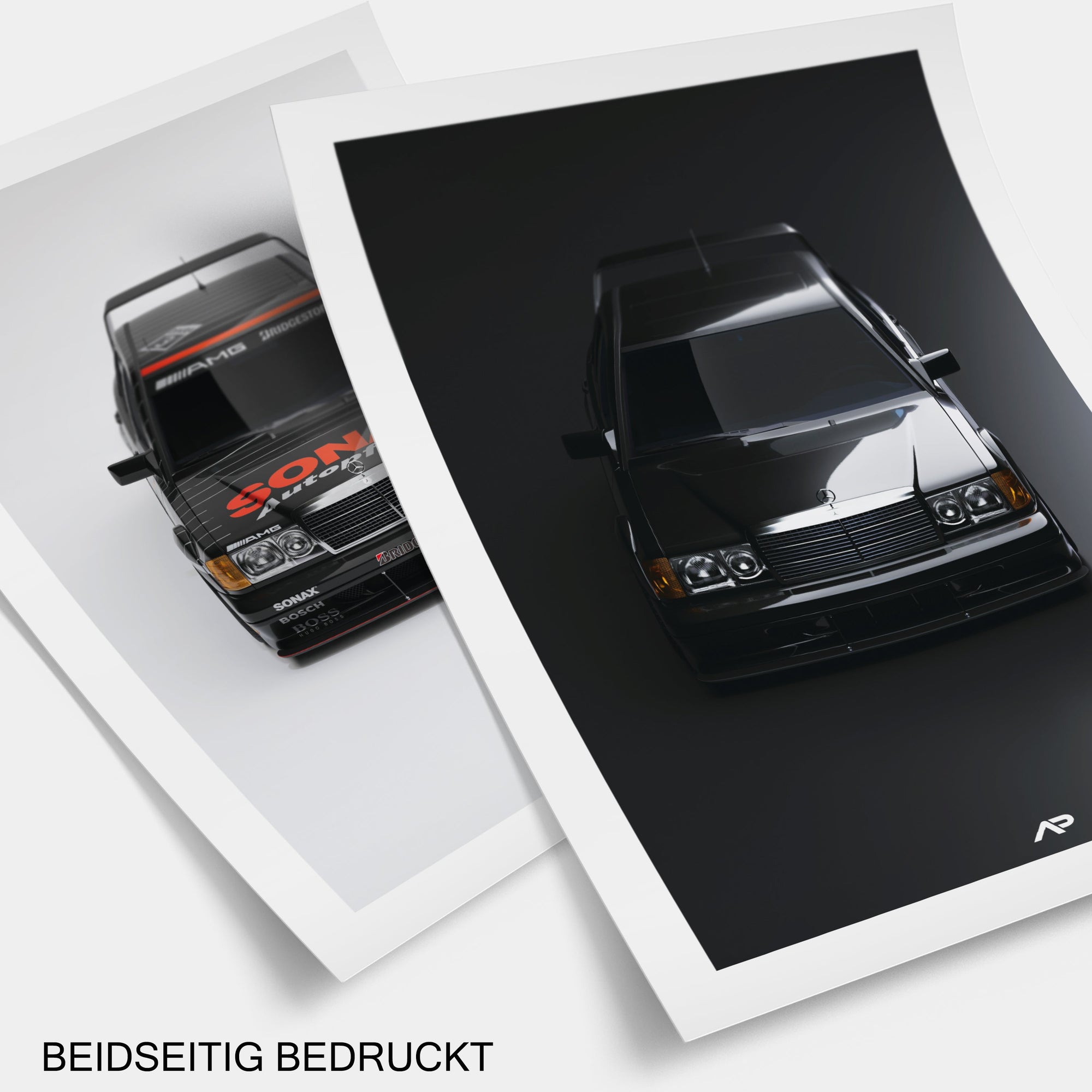 "Mercedes W201 DTM Front" Autoprints Kunstdruck